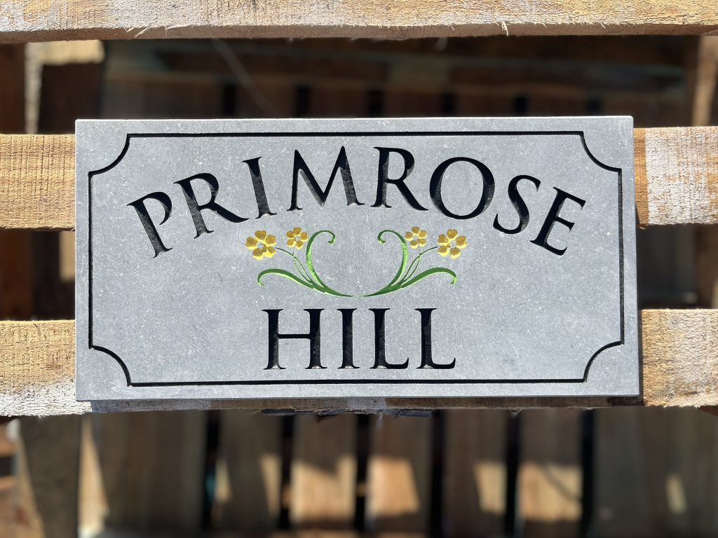 Sanded Irish Limestone House Sign 400mm x 200mm - Stone Name Plates
